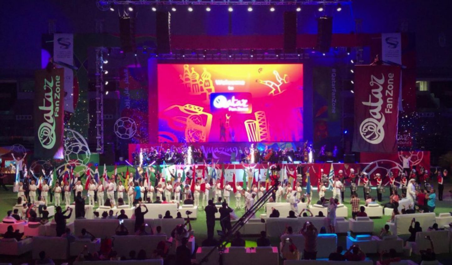 fischerAppelt Qatar | A glittering show for Qatar's official Fan Zone.